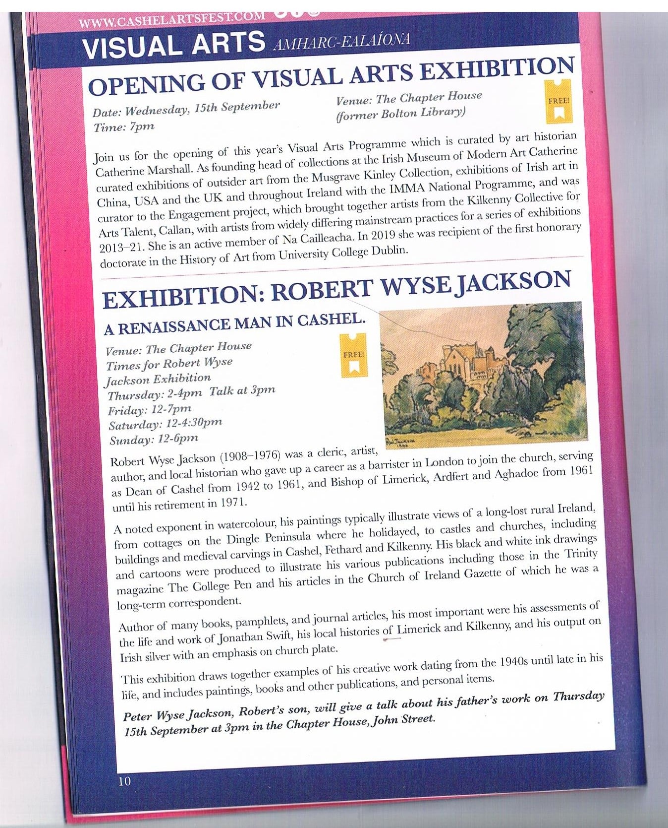 Exhibition of the late Robert Wyse Jackson’s art in Cashel - Diocese of ...